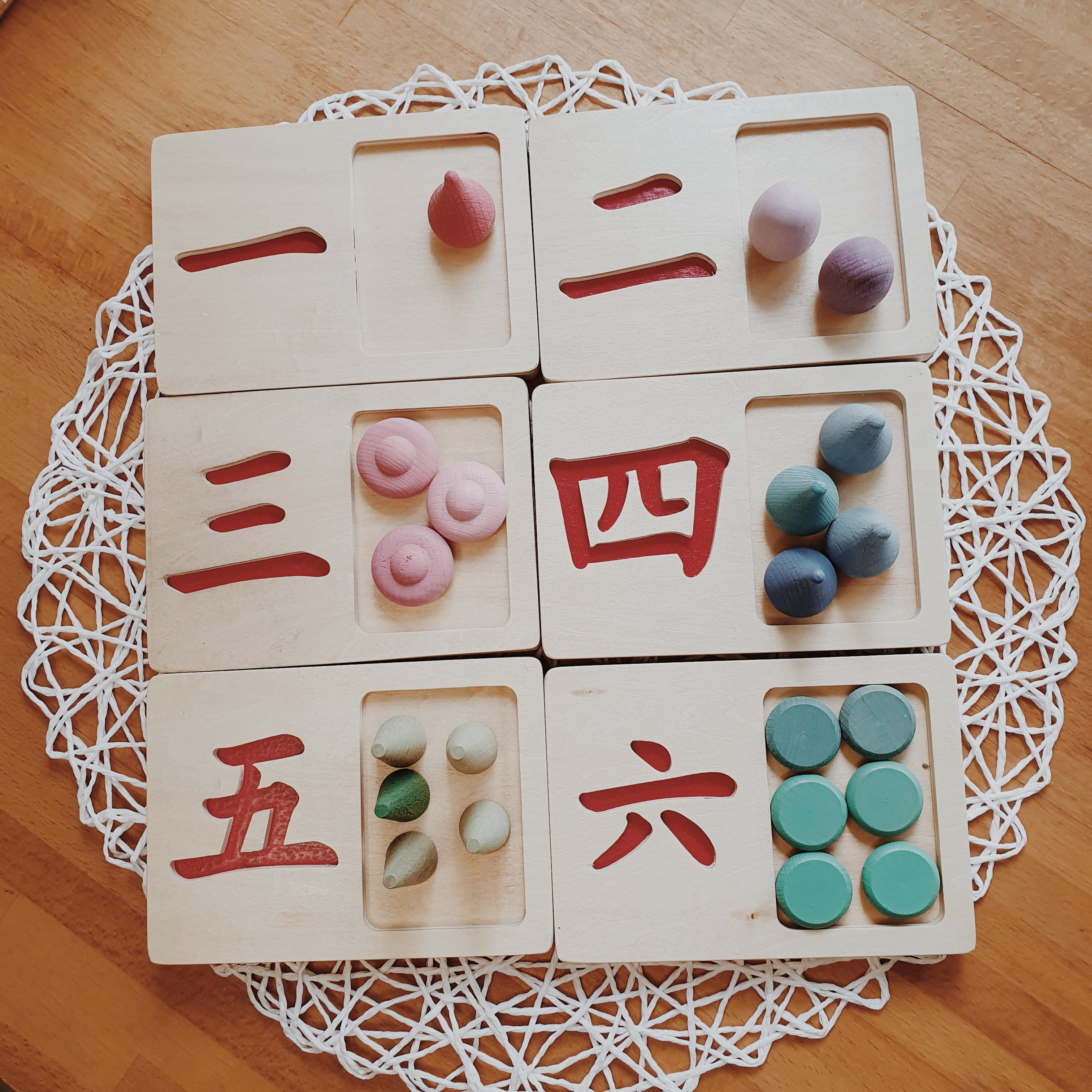 Counting and Writing Wooden Tray Set in Chinese 1-10 - Thrivine - Where ...