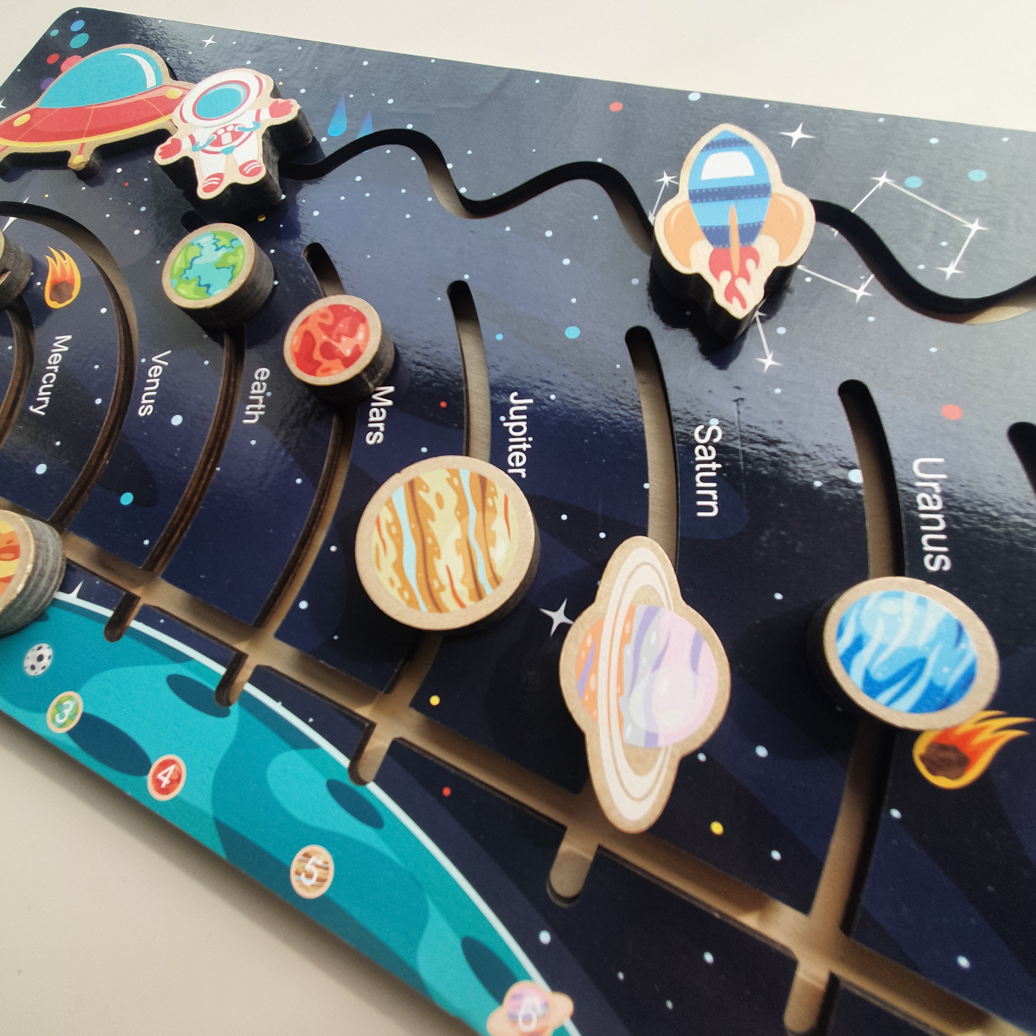 Solar System Wooden Puzzle - Thrivine - Where Kids Learn. Play. Thrive